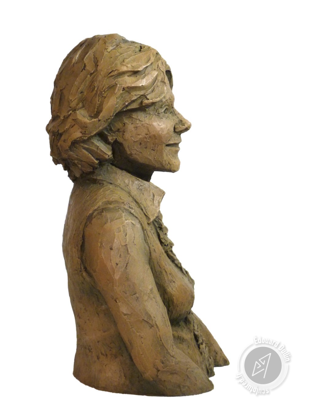 « Buste de femme » 2017 (argile patinée) – Sculptur•Ed